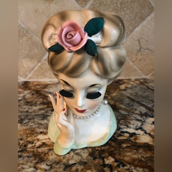 INARCO | Accents | Vintage 961 Inarco Lady Head Vaseplanter | Poshmark